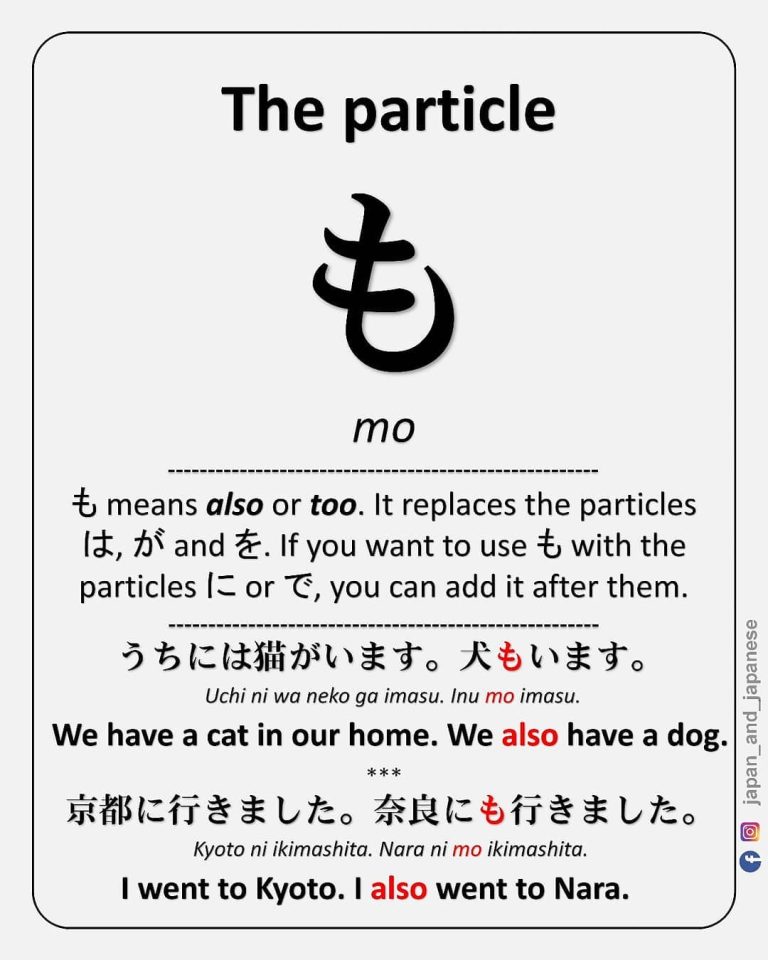 Basic Japanese Particles