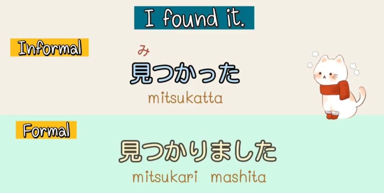 50 Informal and Formal Japanese Phrases: Part 1