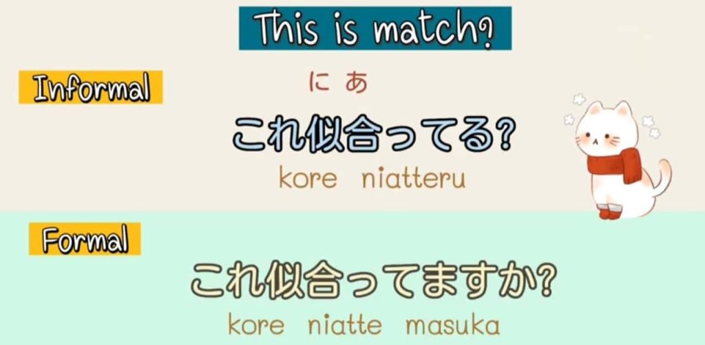 50 Informal and Formal Japanese Phrases: Part 1